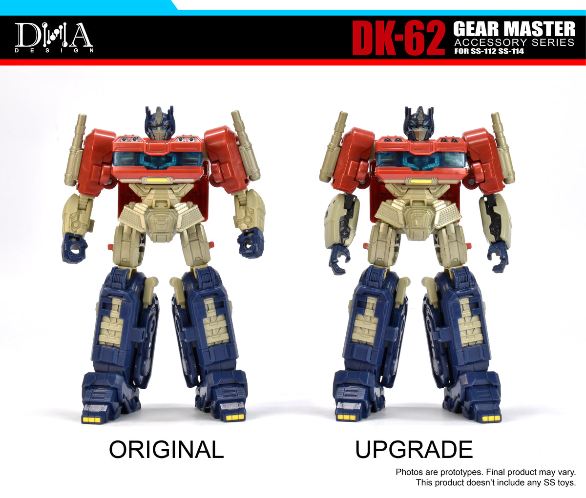 DNA Designs - DK-62 - Upgrade Kit for Studio Series TFOne Optimus Prim ...