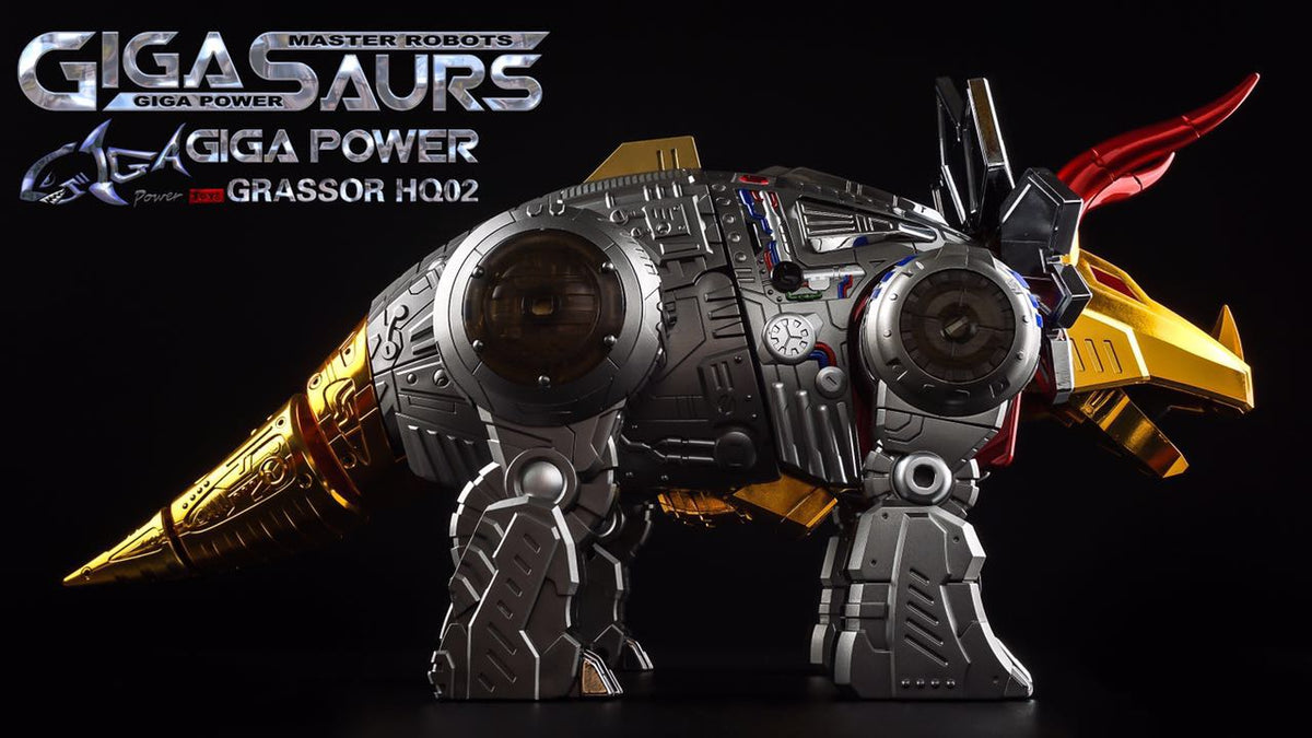 GigaPower Gigasaur HQ-02 Grassor ( Chrome Version ) – ToyDojo