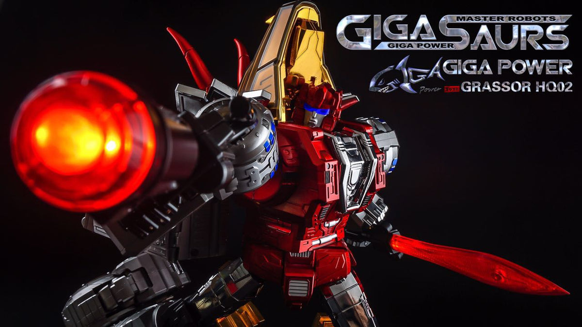 GigaPower Gigasaur HQ-02 Grassor ( Chrome Version ) – ToyDojo